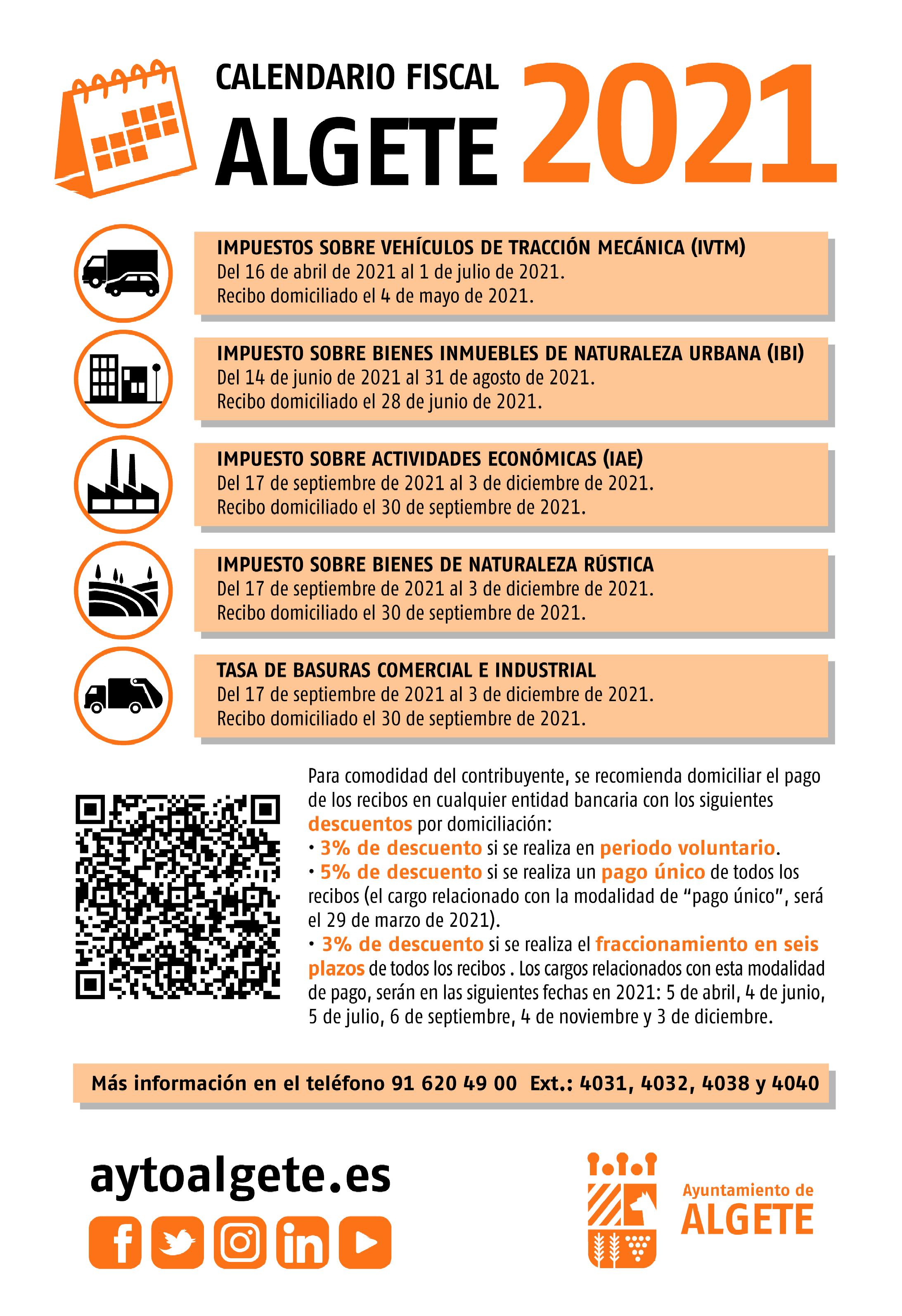 PUBLICACIÓN DEL PADRÓN DEL IBI Y DEL IVTM EN ALGETE